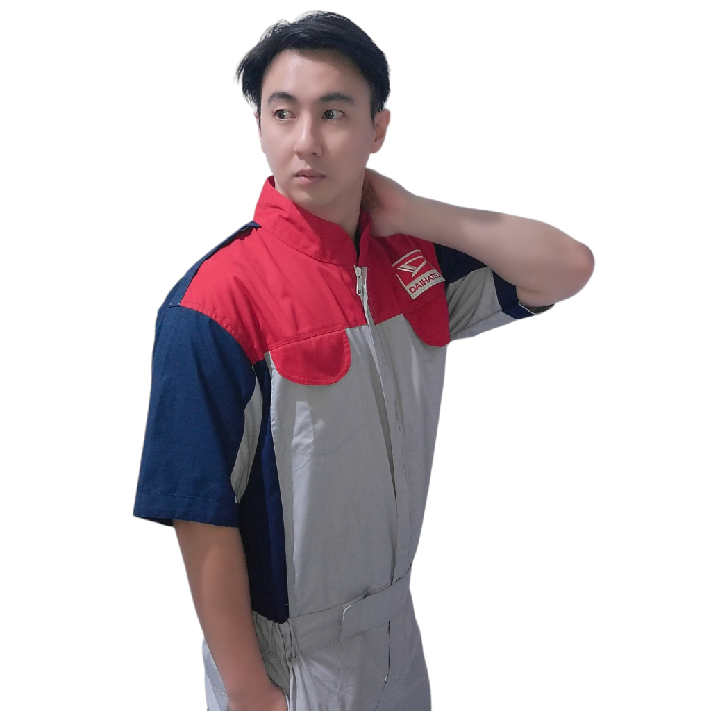 Jual Seragam wearpack bengkel Daihatsu pria kemeja mekanik safety keren ...
