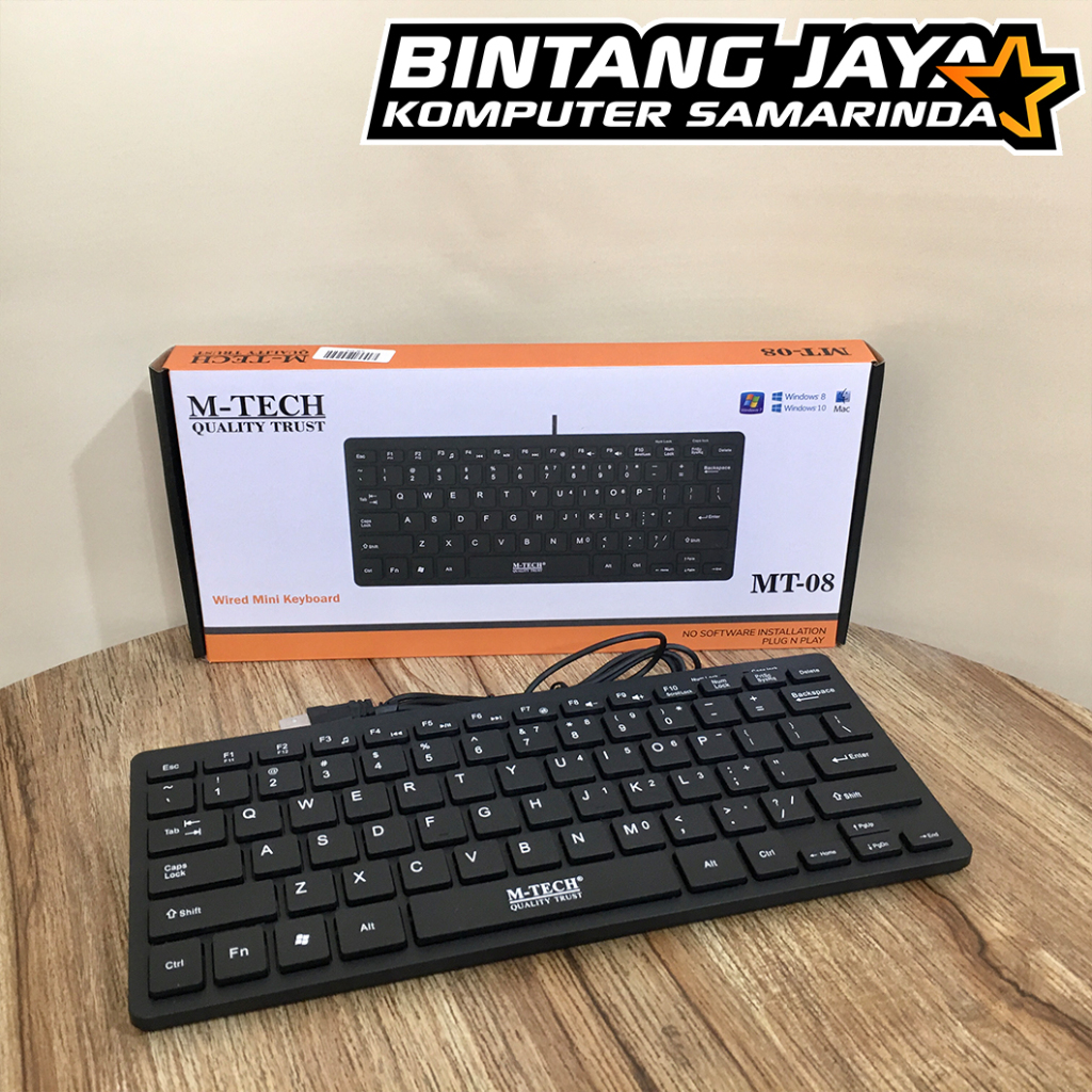 Jual Keyboard Eksternal Mini M-Tech MT-08 - Hitam | Shopee Indonesia