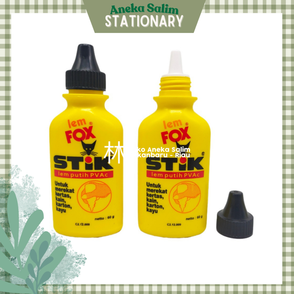 Jual Anekasalim - Lem Fox Stik Putih PVAC 60 Gr | Shopee Indonesia