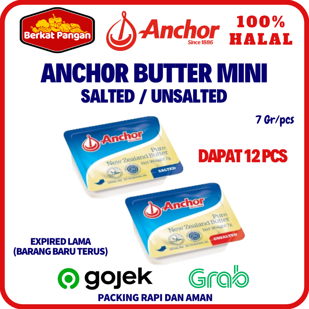 Jual Anchor Unsalted Butter Mini Portion Unsalted Butter MPASI / Salted ...