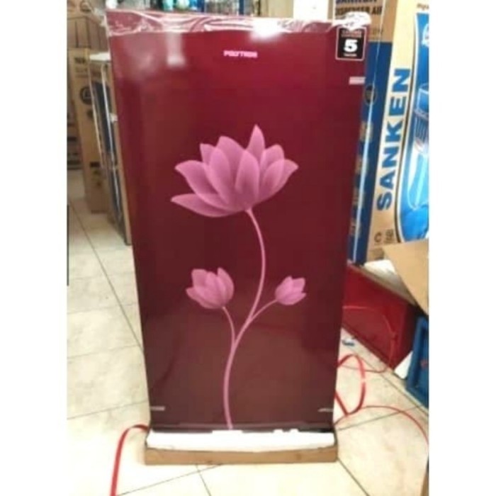 Jual Kulkas 1 Pintu Polytron PRB-179 Motif Bunga Warna Merah Biru ...