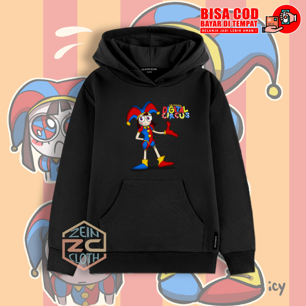Jual Jaket Hoodie Anak Pomni The Amazing Digital Circus / Sweater ...