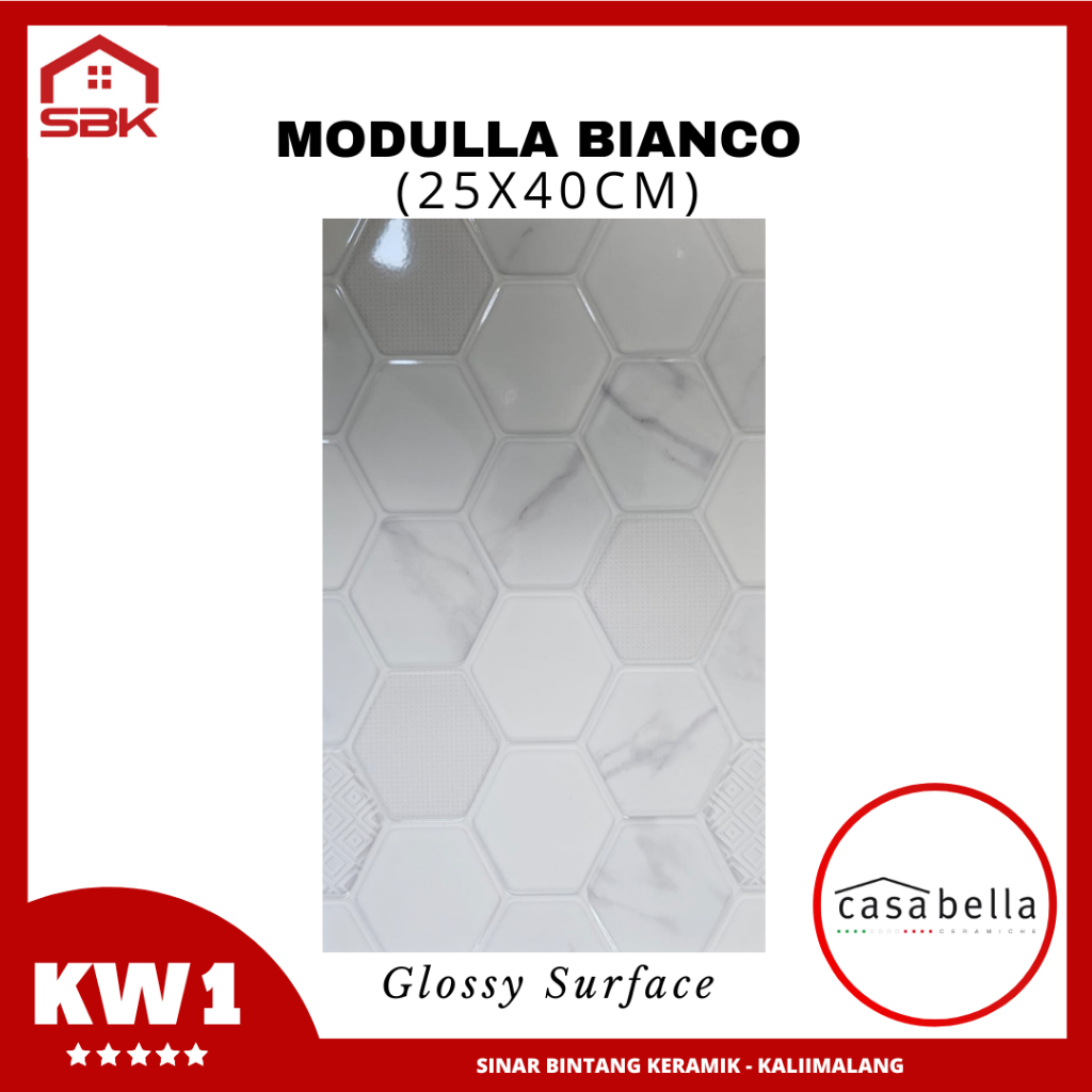 Jual Keramik Dinding 25x40 Modulla Bianco | Shopee Indonesia