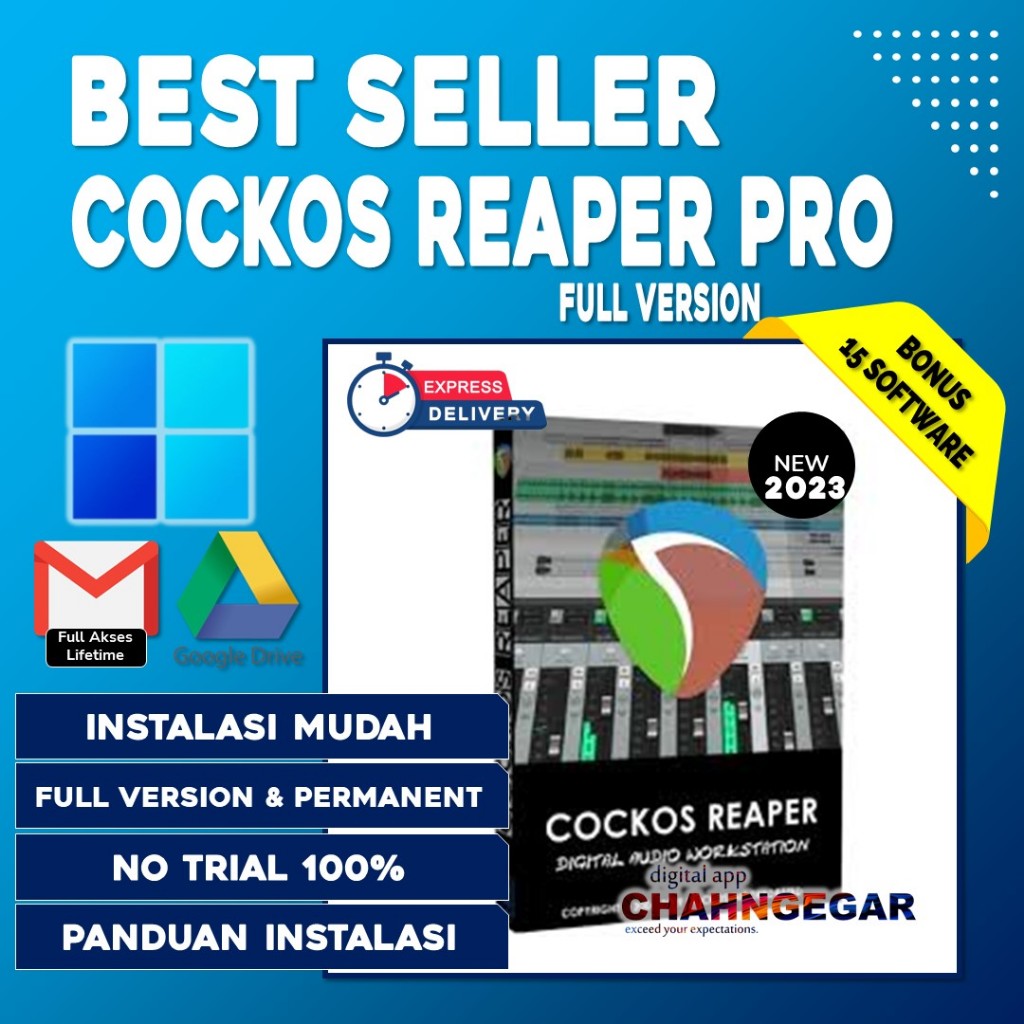 Jual Cockos REAPER 2024 (versi 7.16) Pro Lisensi Full Lifetime Software ...