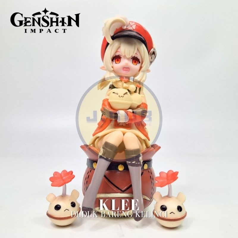 Jual Action Figure Klee Statue Genshin Impact Duduk Bareng Kelinci ...