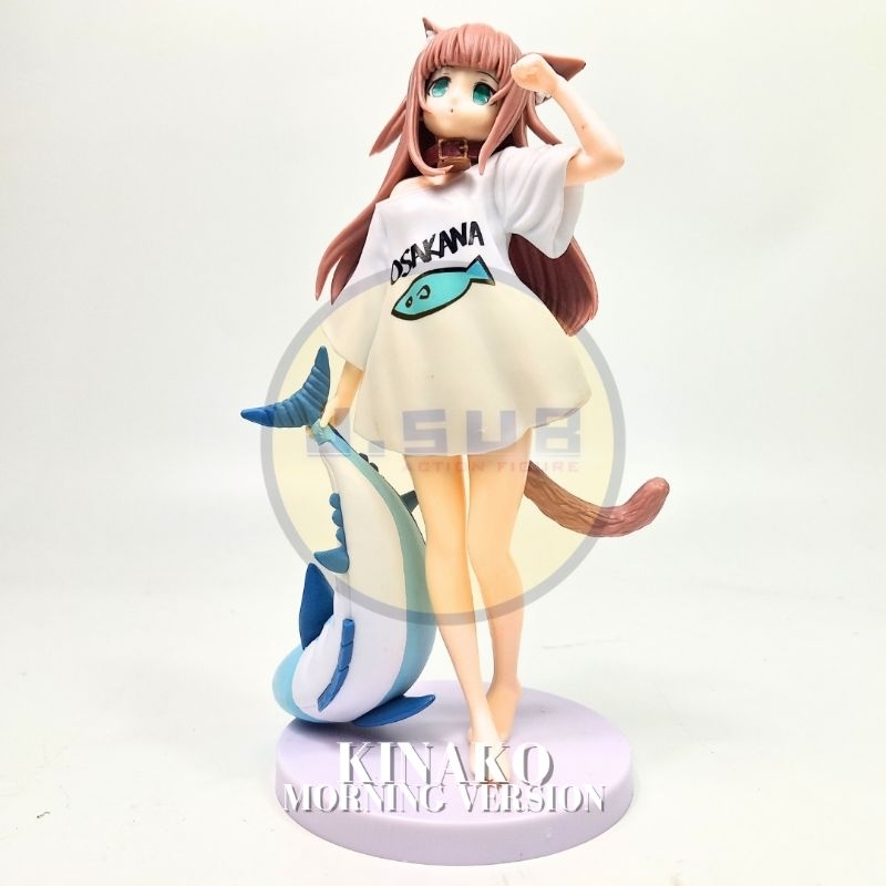 Jual Action Figure Kinako Oswari Statue Osakana Morning Version Anime ...