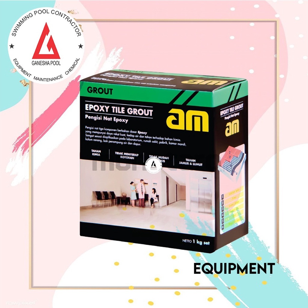 Jual Semen Nat Keramik Warna Putih / AM 55 Epoxy Tile Grout 3 Komponen ...
