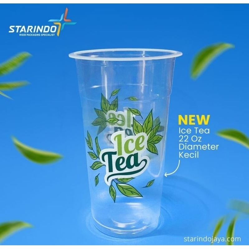Jual GELAS CUP ICE TEA 22OZ STARINDO/ ISI 50PC | Shopee Indonesia