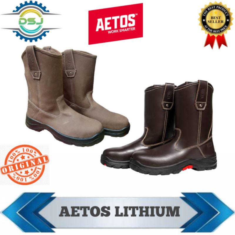 Jual Sepatu Safety Aetos Lithium / Safety Shoes Aetos Original (UJUNG ...
