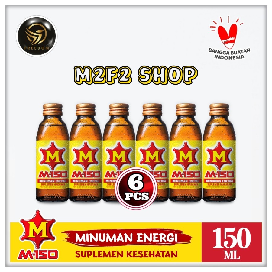Jual M-150 Minuman Energi Suplement Kesehatan Botol Kaca - 150 ml ...