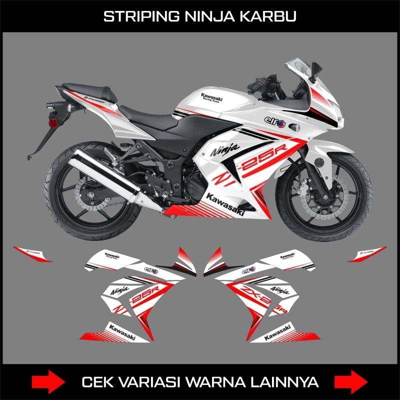 Jual STRIPING NINJA KARBU 250 DESIGN ZX25R / STIKER MOTOR KAWASAKI ...