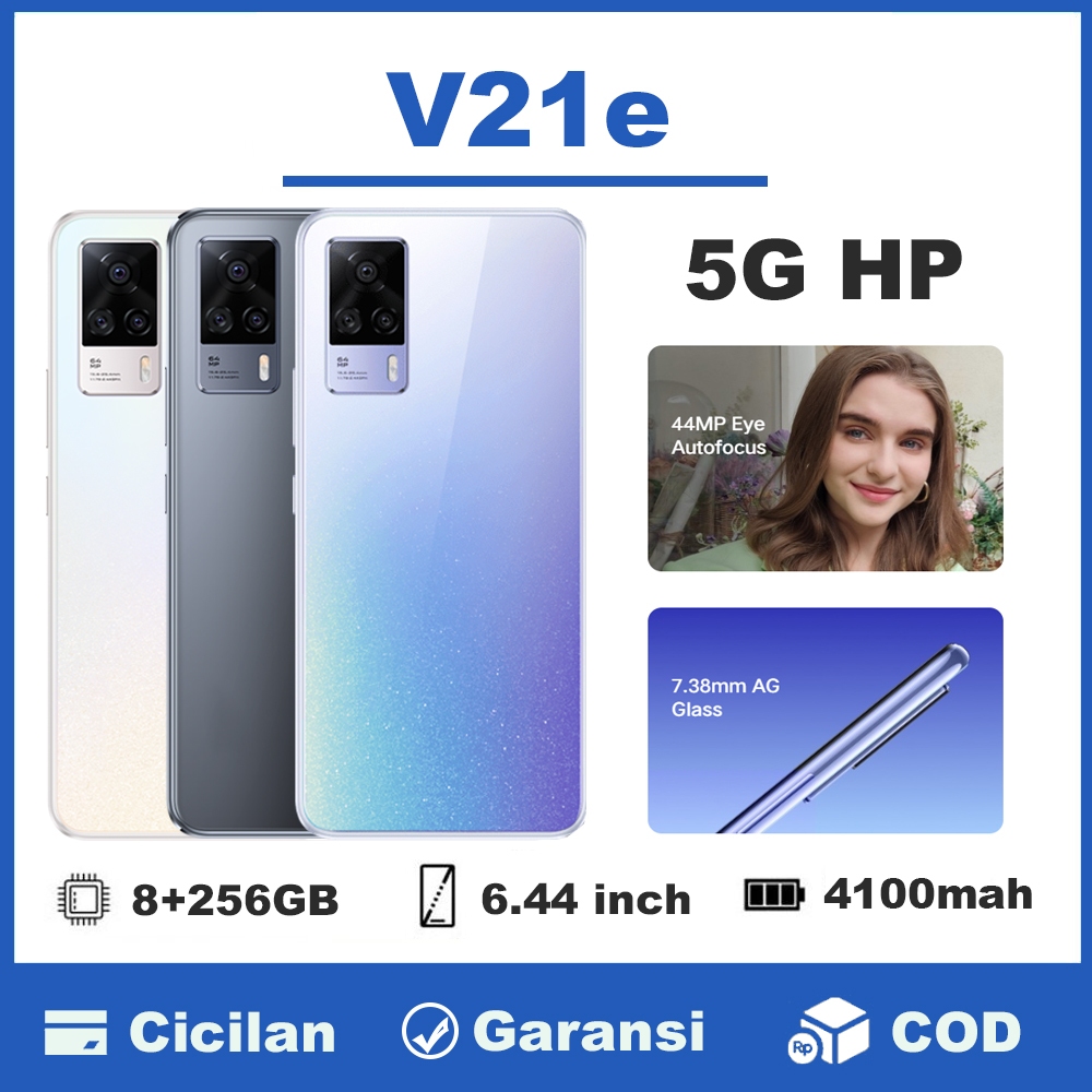 Jual hp handphone V21e ram 8/256 gb 6.44-inch Face ID telephone hp ...