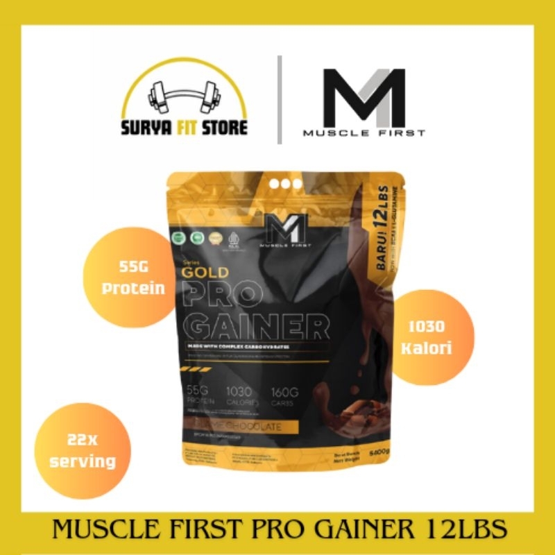 Jual Muscle First Pro Gainer 12 Lbs Mass Gainer Penambah Berat Badan ...