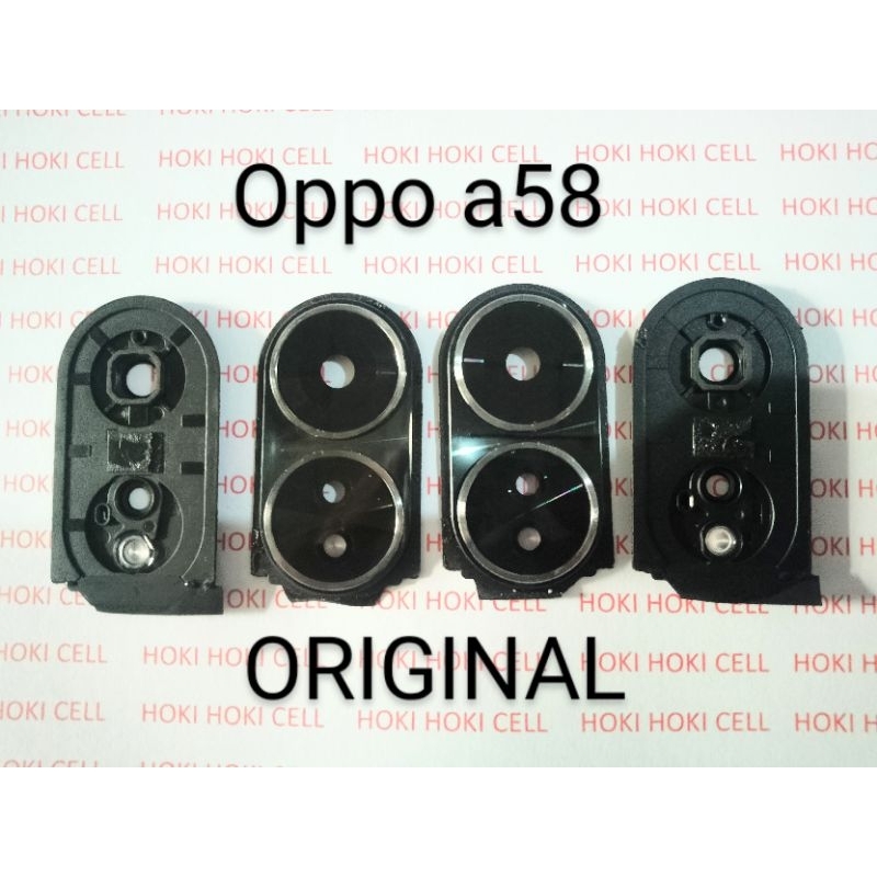 Jual frame ring lensa kaca kamera Oppo a58 jos original | Shopee Indonesia