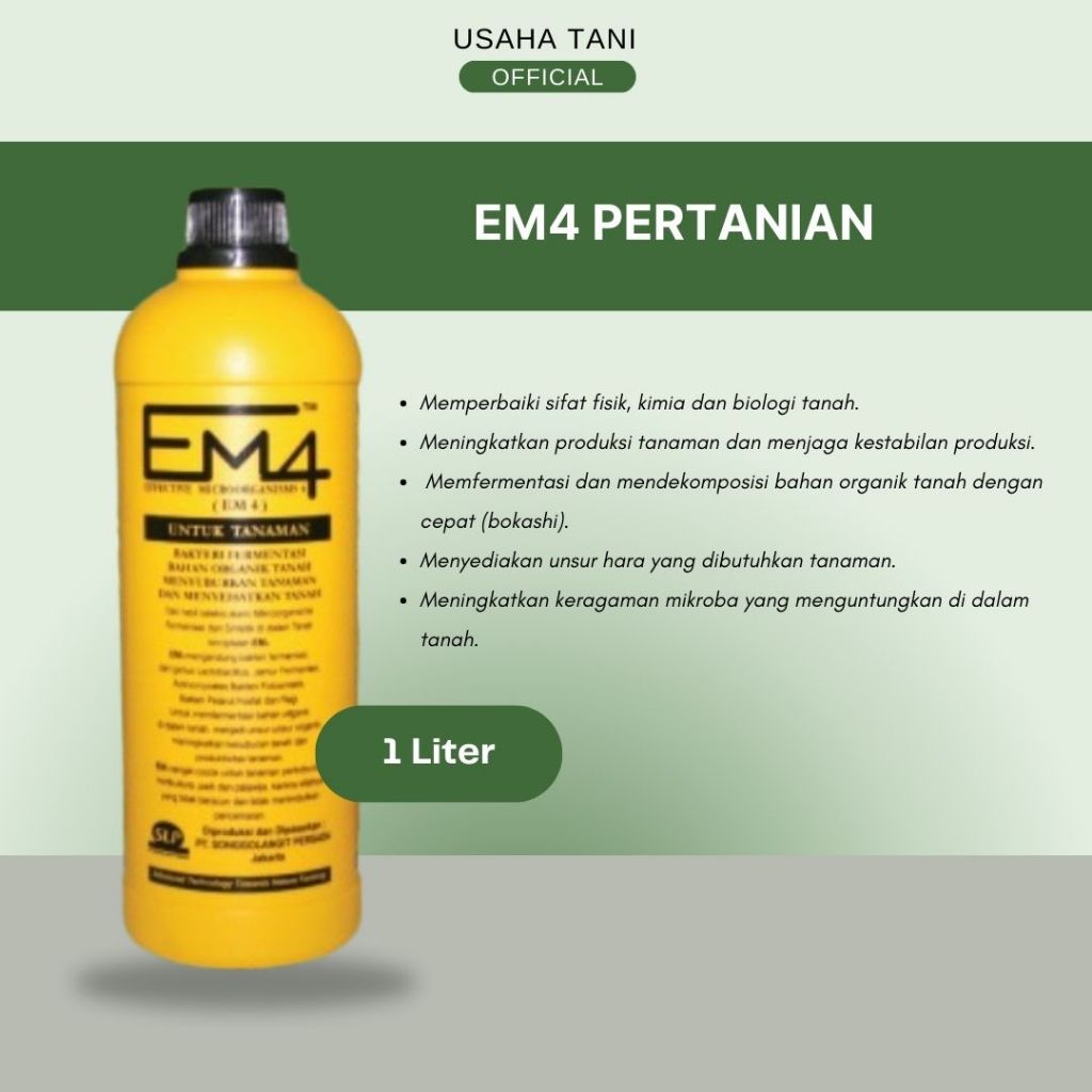 Jual EM4 Pertanian (Bioaktivator untuk pupuk kandang & kompos) | Shopee ...