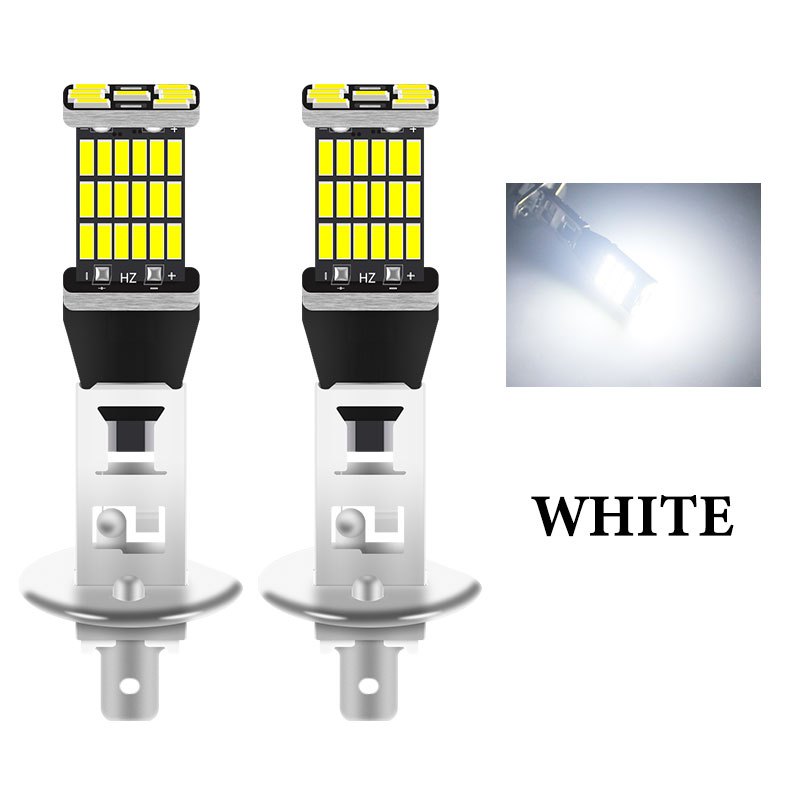 Jual 2 Buah Led H1 Mobil H3 H11 9006 Led Canbus 3014 Super Drl 45 Lampu ...