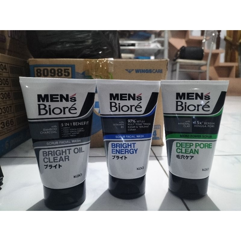 Jual BIORE MEN FACIAL WASH 100ML | Shopee Indonesia