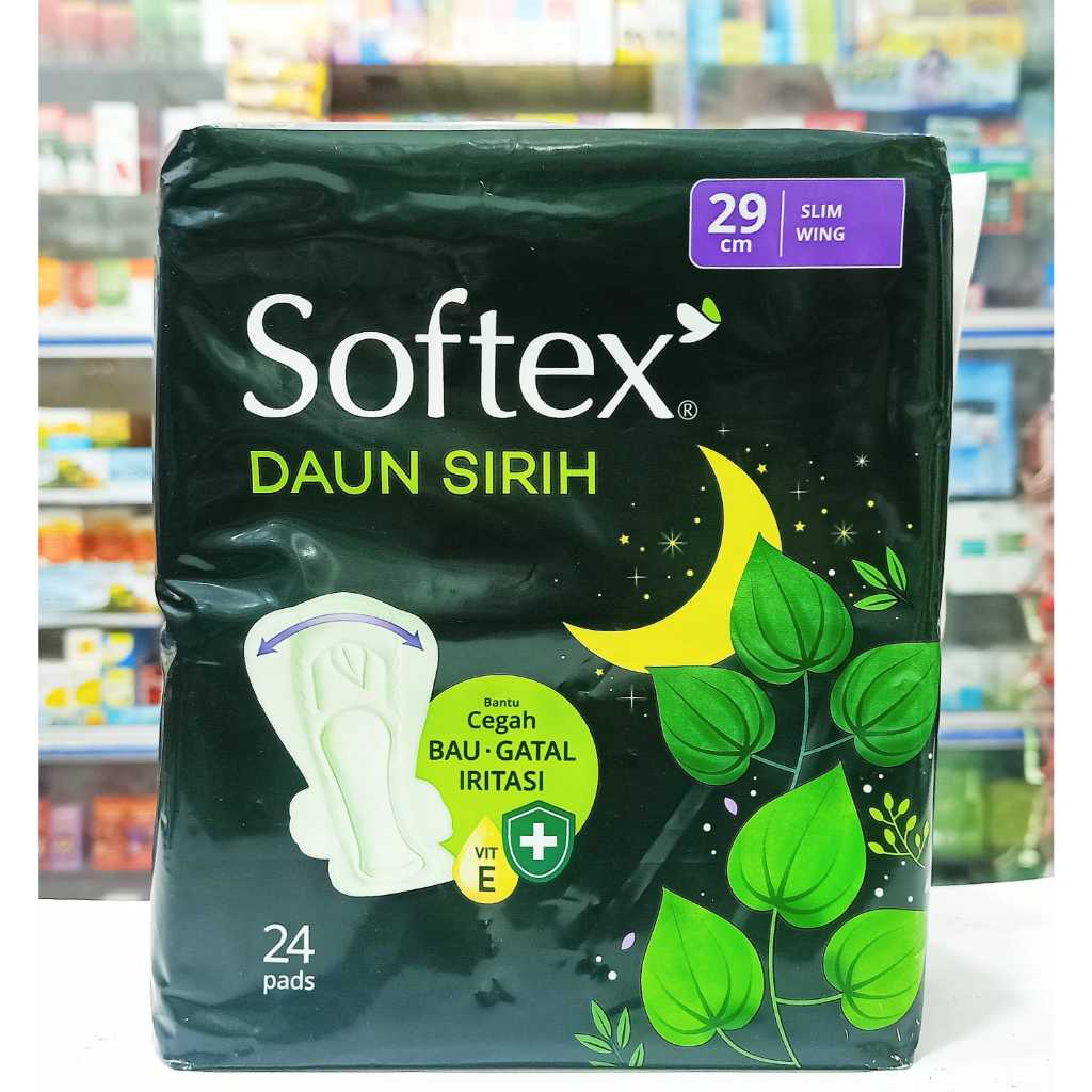 Jual Softex Daun Sirih 𝟐𝟗 𝐂𝐌 𝐒𝐋𝐈𝐌 𝐖𝐈𝐍𝐆 𝐈𝐒𝐈 𝟐𝟒 𝐏𝐀𝐃𝐒 - Mencegah Bau, Iritasi dan Gatal-Gatal ...