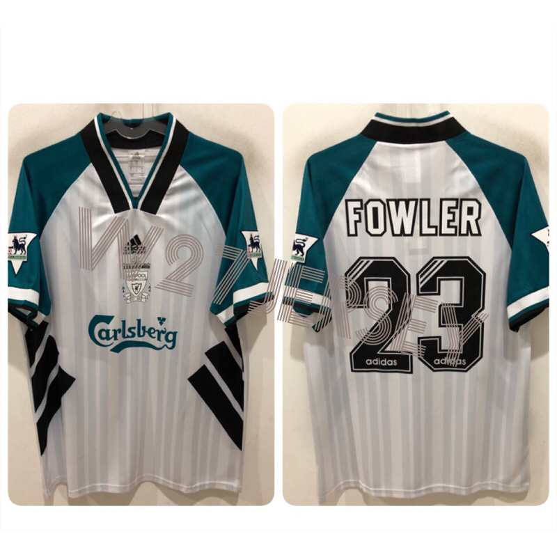 Jual JERSEY RETRO - JERSEY L 1 V 3 R P 0 0 L AWAY 1993-1995 name player ...