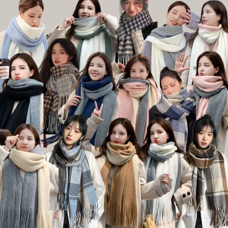 Jual Syal Winter Musim Dingin Musim Semi Casual Unisex (Syal) | Shopee ...