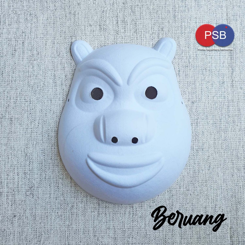 Jual Topeng Lukis Wajah Binatang / Topeng Polos / Face Mask | Shopee ...