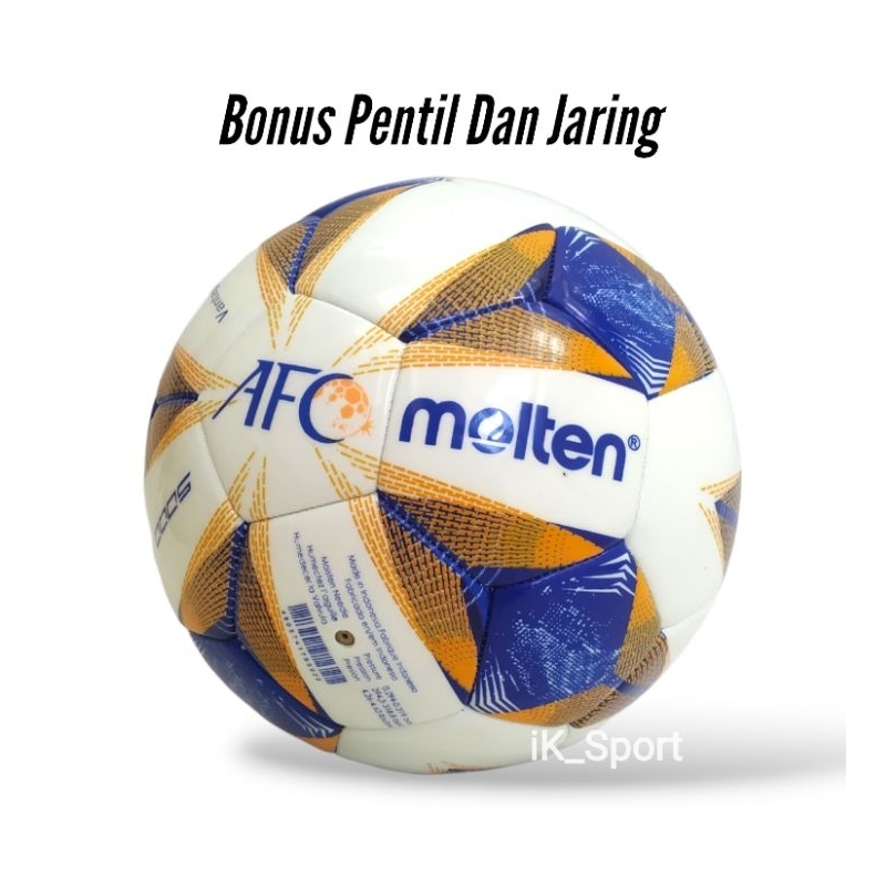 Jual Bola Sepak MOLTEN AFC 5000 Size 5 Premium.Bola Kaki Berkualitas.Bola Sepak No 5 | Shopee ...