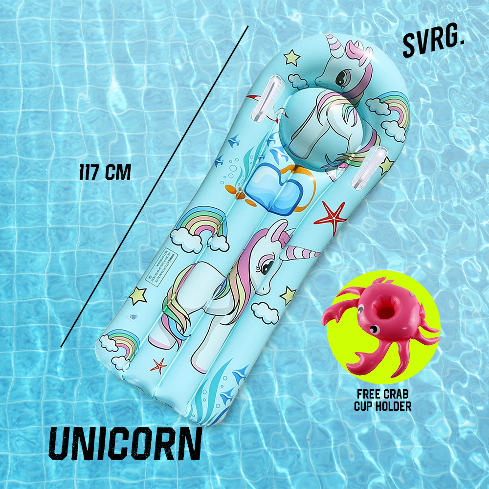 Jual SVRG. Swimming Floaties Mattress (FREE CUP HOLDER) - Kasur ...