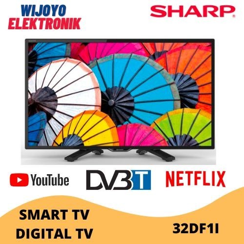 Jual TV SHARP 32 INCH SMART TV 32DF1I GARANSI RESMI | Shopee Indonesia
