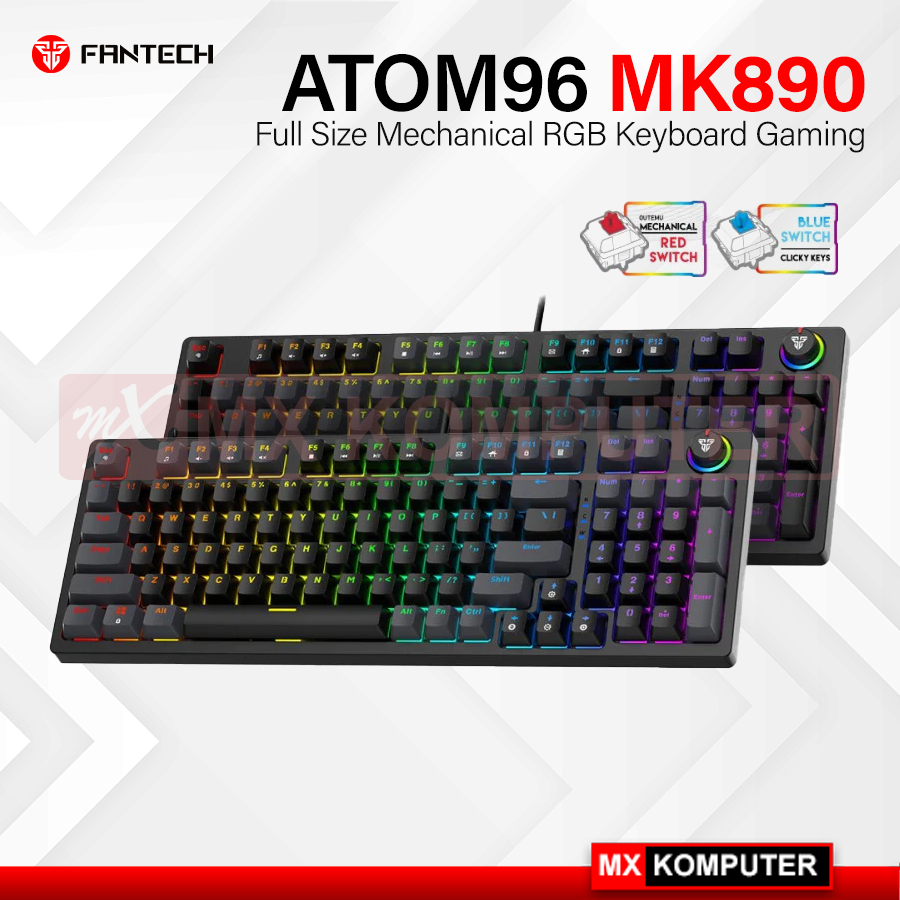 Jual Fantech Atom96 MK890 RGB Keyboard Gaming Mechanical 96 Keys | Shopee Indonesia
