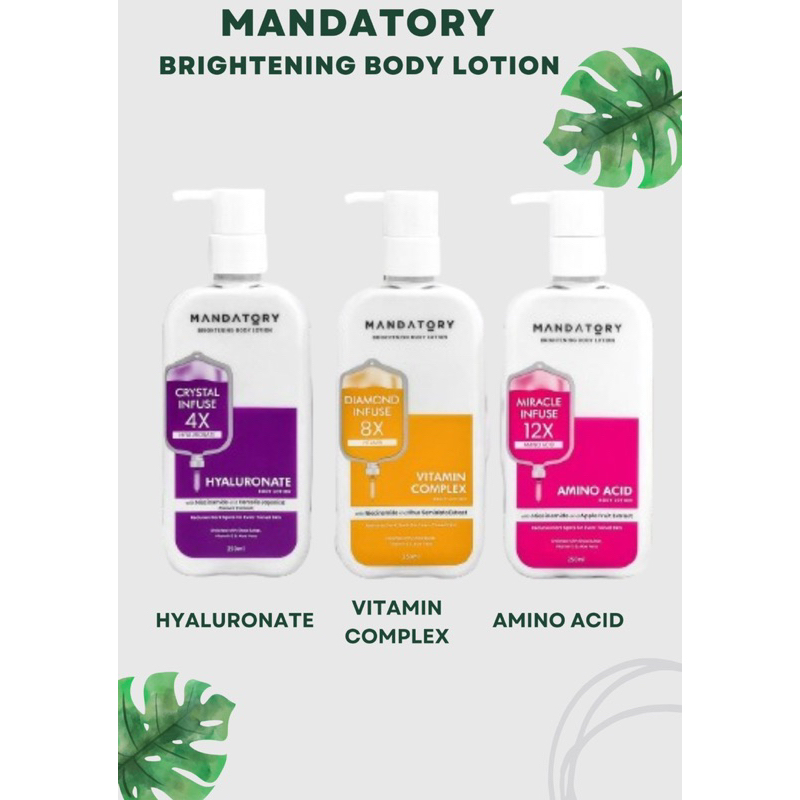 Jual MANDATORY Brightening Body Lotion 250ml | MANDATORY Body Lotion ...