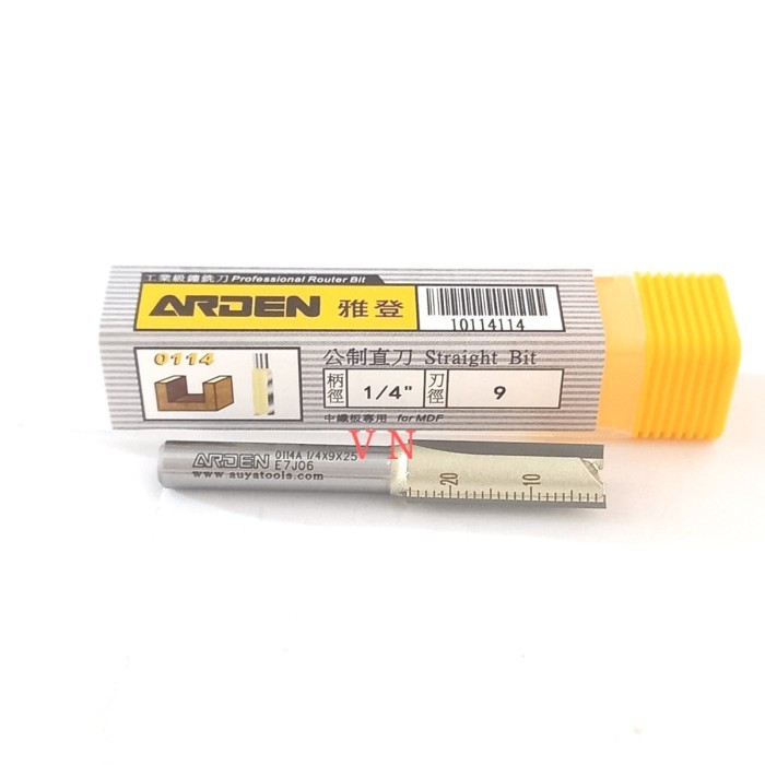 Jual Mata Router/Profil lurus 9 mm/Straight Bit ARDEN | Shopee Indonesia
