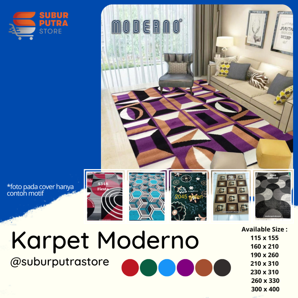 Jual Karpet Moderno VARIAN (G) 190x260 CM | Shopee Indonesia
