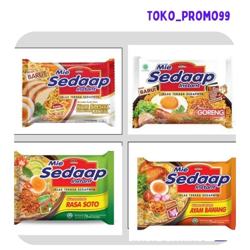 Jual Mie sedaap mie sedap instant All varian | Shopee Indonesia