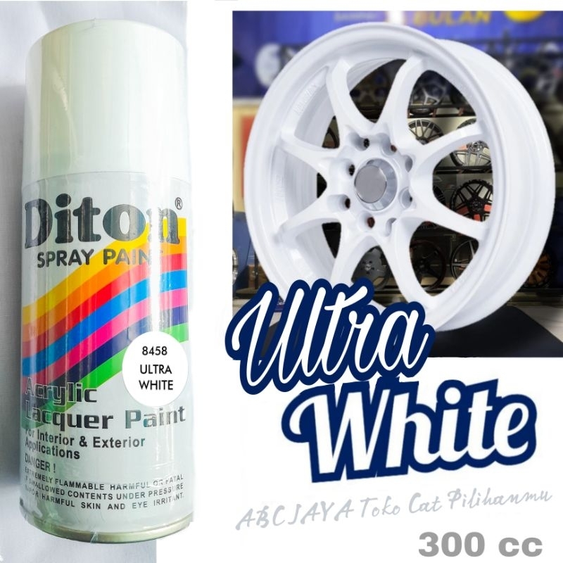 Jual Cat Pilok Diton Spray Paint 8458 Ultra White 300ml Super White ...