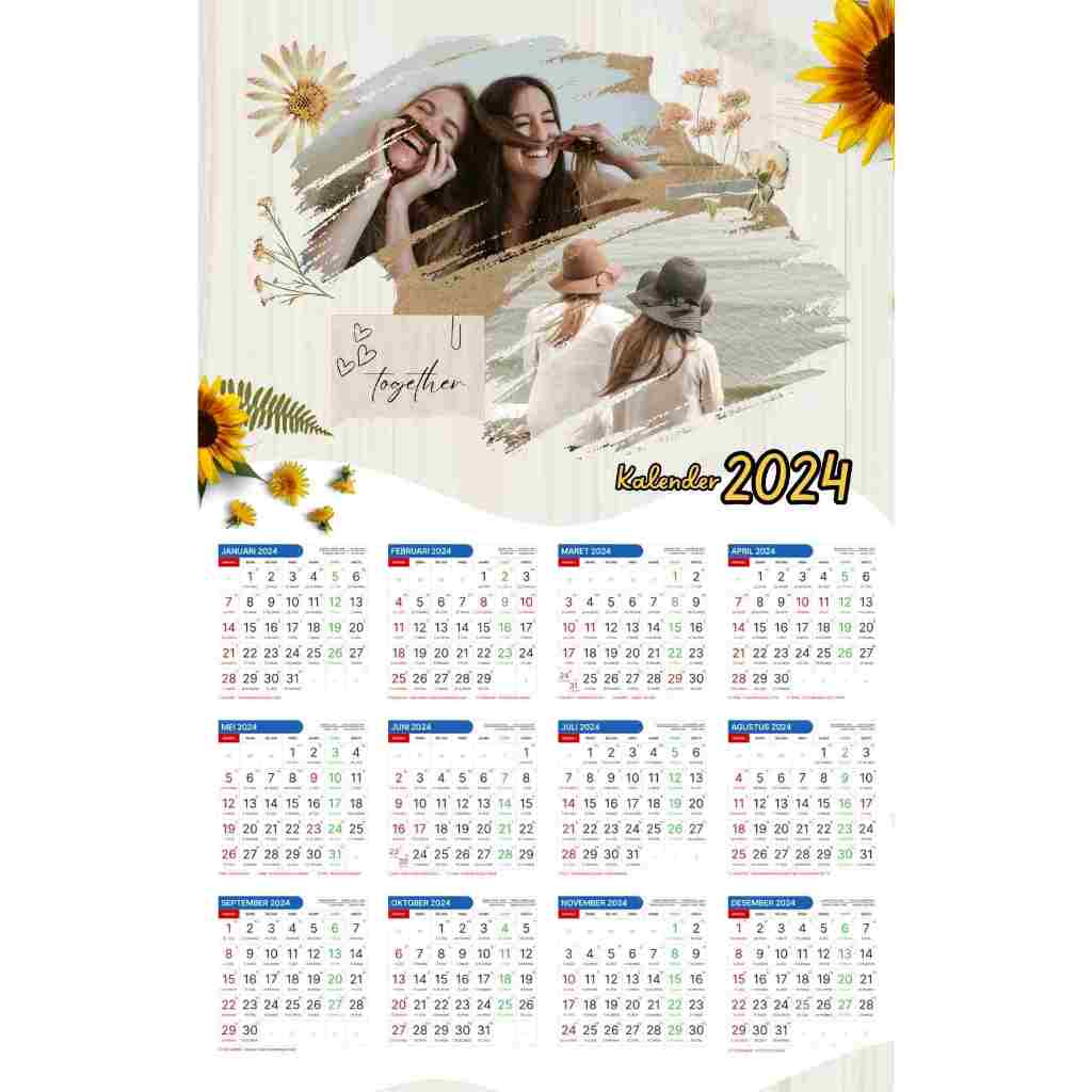 Jual Kalender 2024 - Kalender Dinding 2024 - Kalender Custom Foto ...