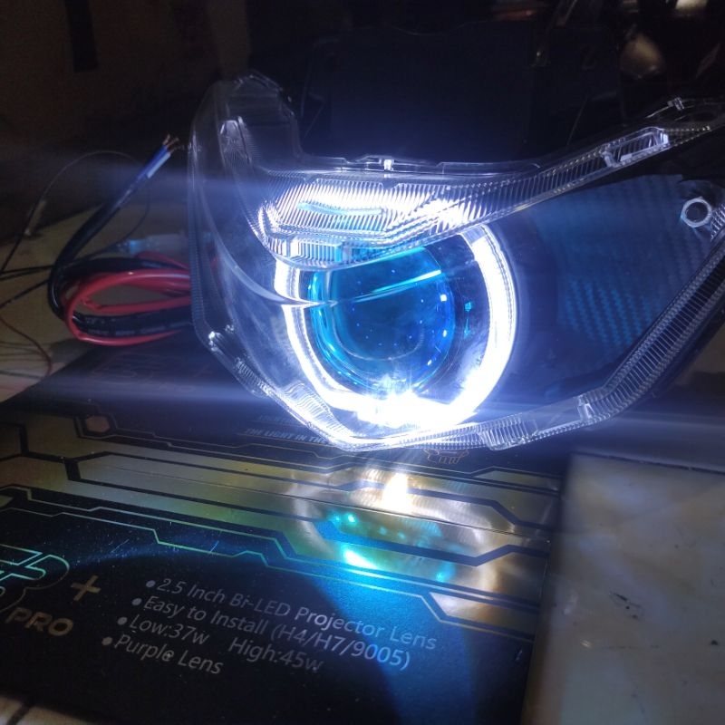 Jual Biled Beat Deluxe Tanpa D2 laser Fullset Siap Pasang Lampu Motor ...