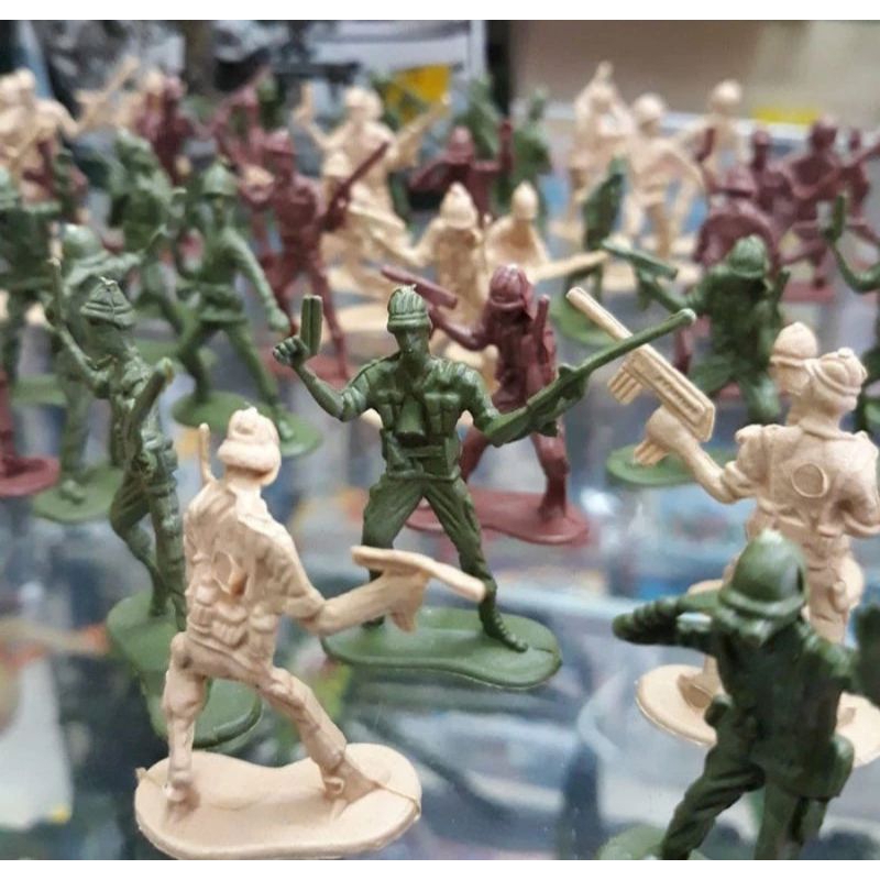 Jual 1 Pak Isi 30 Pcs Mainan Perang Perangan Tentara / Mini Figure ...
