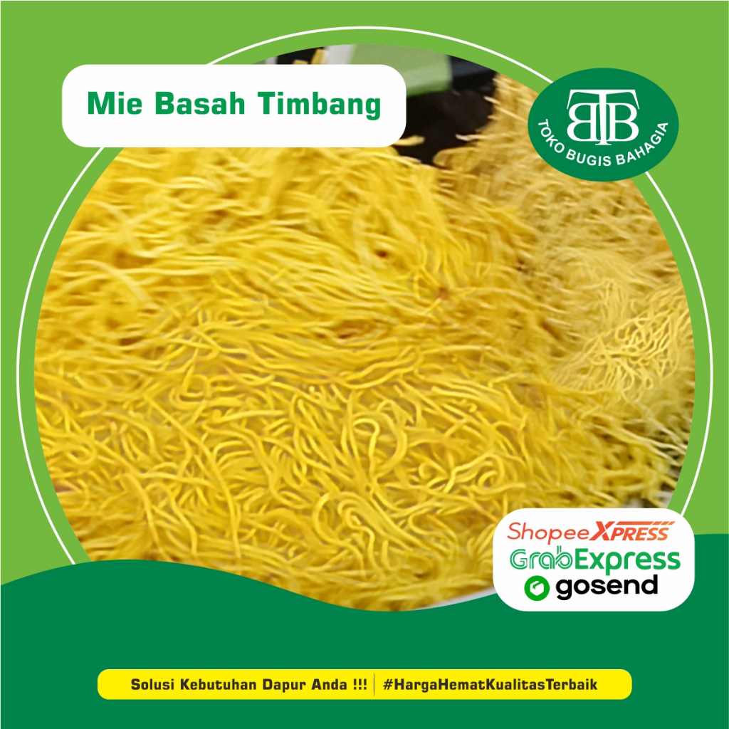 Jual Mie Basah Kuning (Cocok Untuk Mie Titi, Pangsit dll), Murah ...