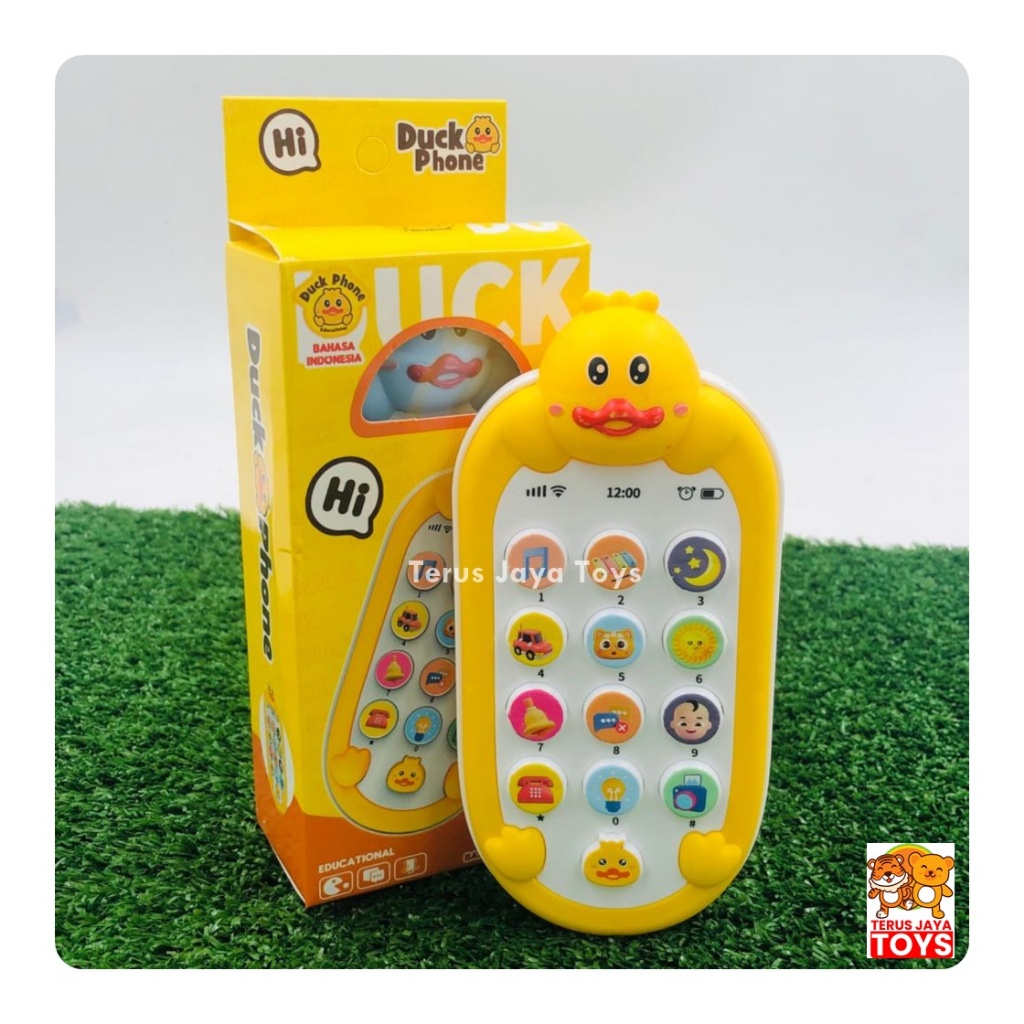 Jual Mainan Edukasi Bayi Telepon Handphone HP Musik Phone duck | Shopee ...