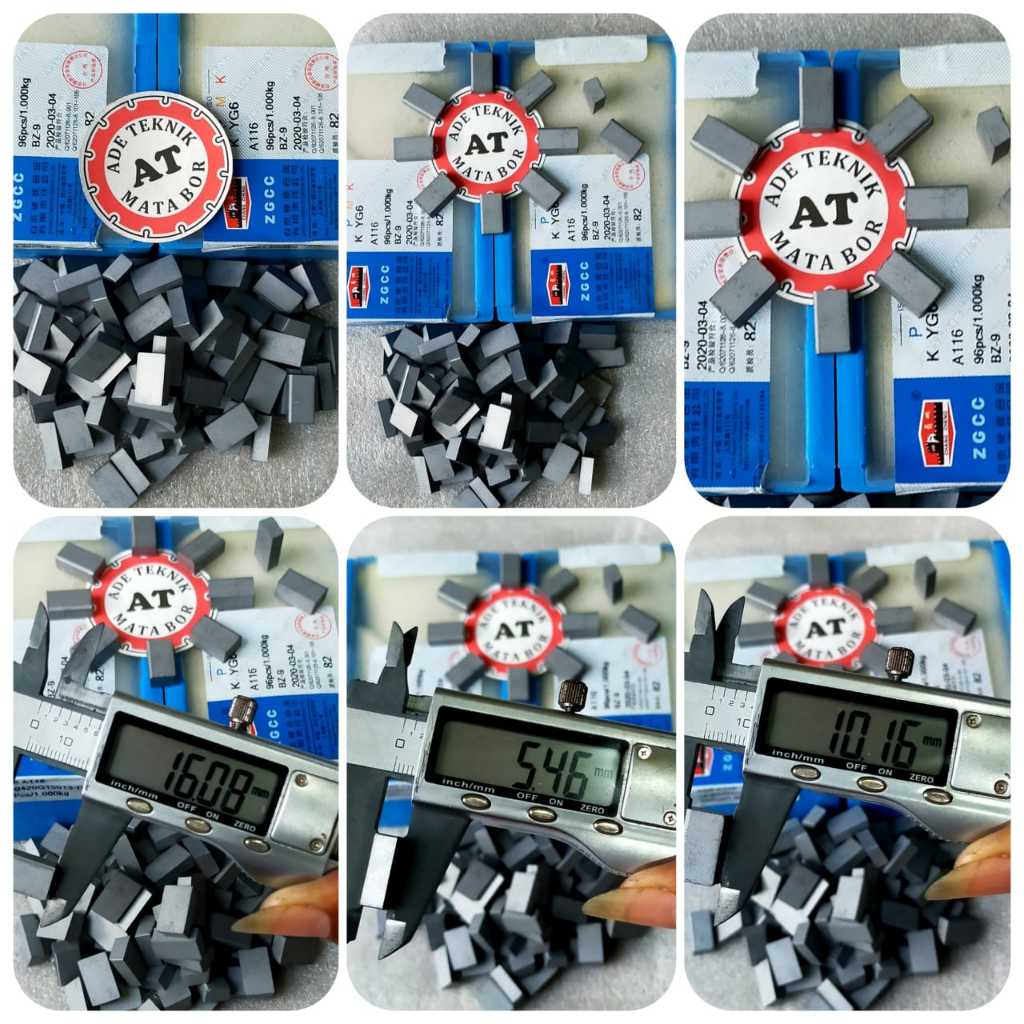 Jual Eceran Betel Widia A116Mata Widia YG6.. WIidia kubus Widia carbide ...