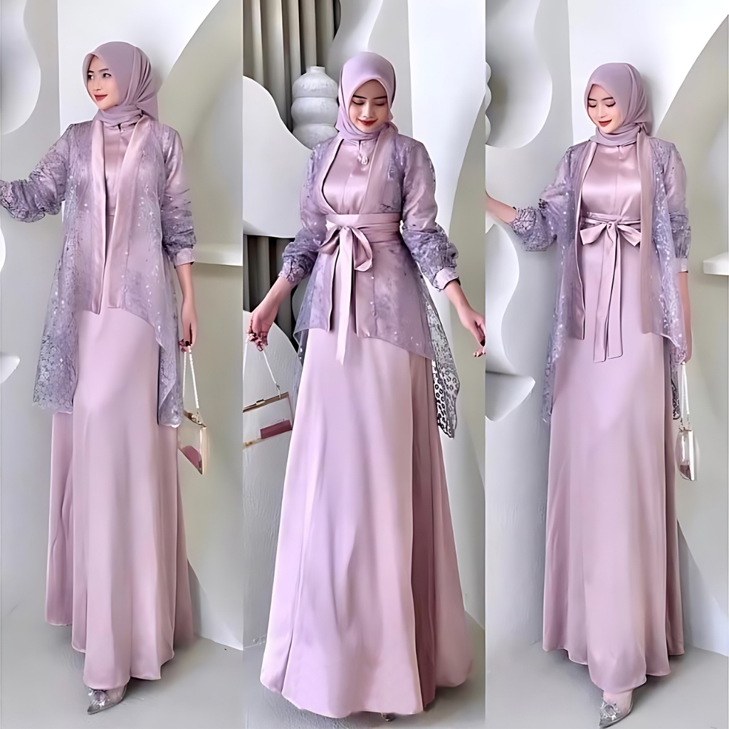Jual NEW ARRIVAL NAYAKA BATIK - Maxi Dress Kondangan Kekinian ADIBA ...