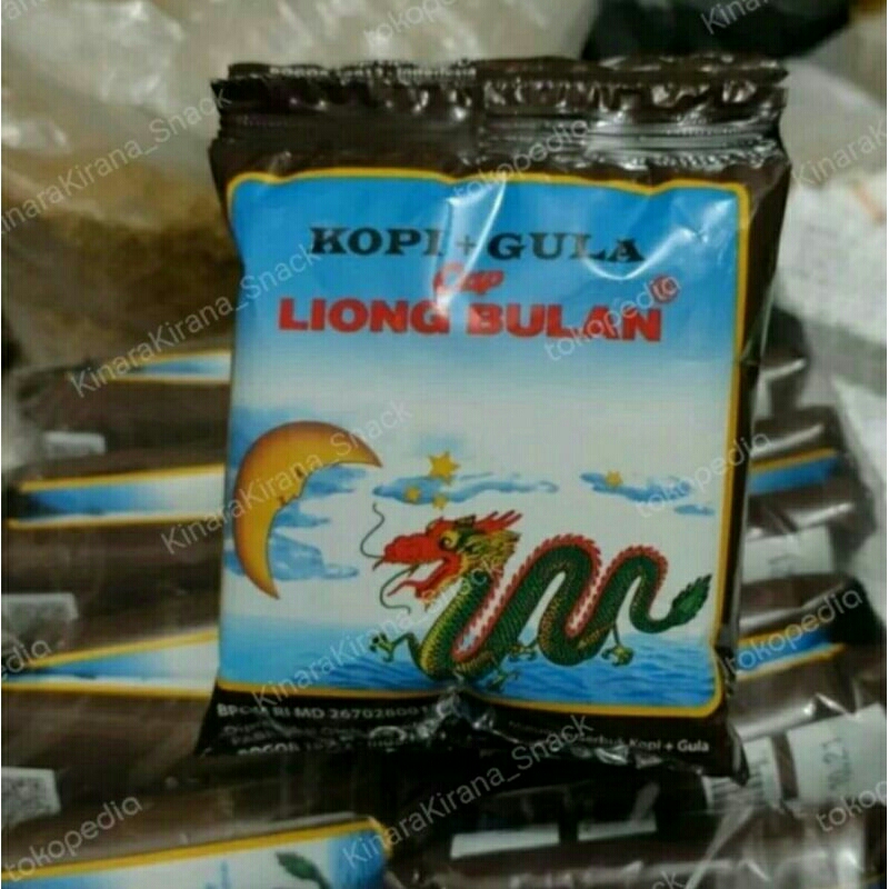 Jual Kopi Liog Bulan+Gula 1 Renceng (isi 10 Sachet) | Shopee Indonesia