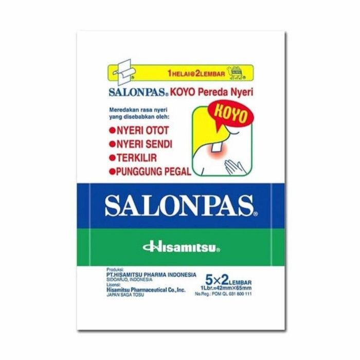 Jual Salonpas Biru Hisamitsu 5x2 Koyo Pereda Nyeri Sachet Kemasan 5x2 ...
