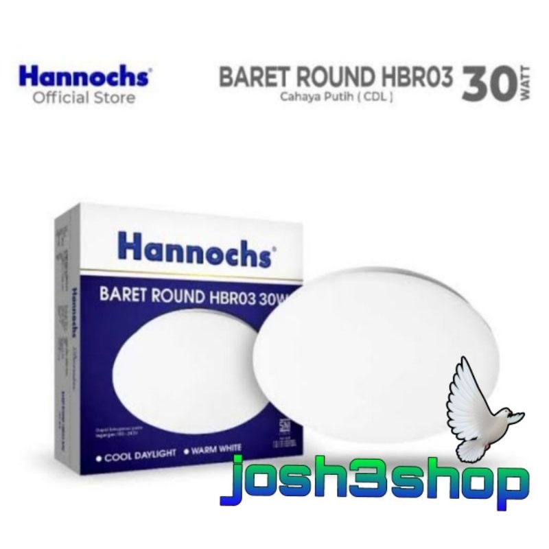Jual Lampu Downlight LED Hannochs Baret Round HBR03 30 Watt Cahaya ...