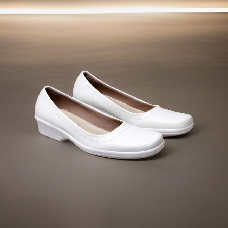 Jual Sepatu Pantofel Wanita Putih Sepatu Bidan Akper Sepatu Perawat ...