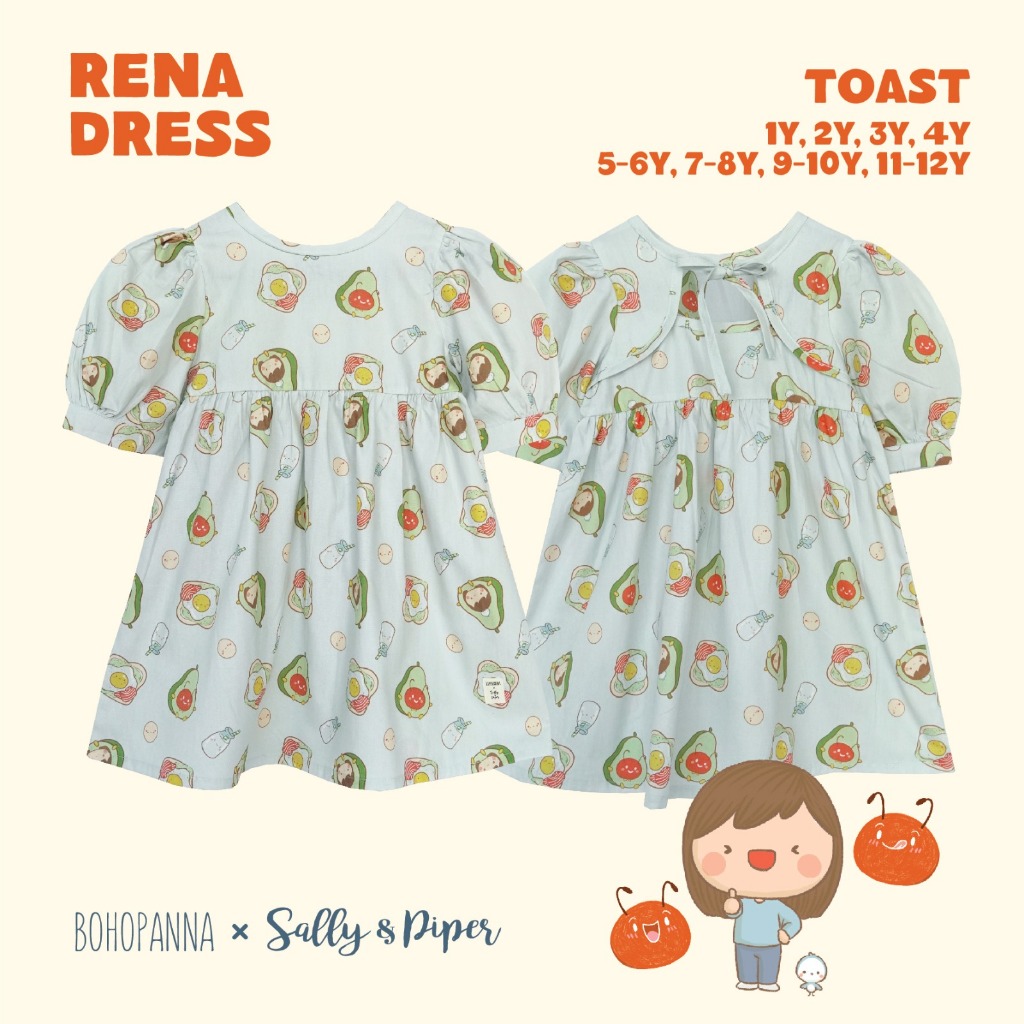 Jual BOHOPANNA - BOHOPANNA X SALLY & PIPER - RENA DRESS - Dress Anak ...