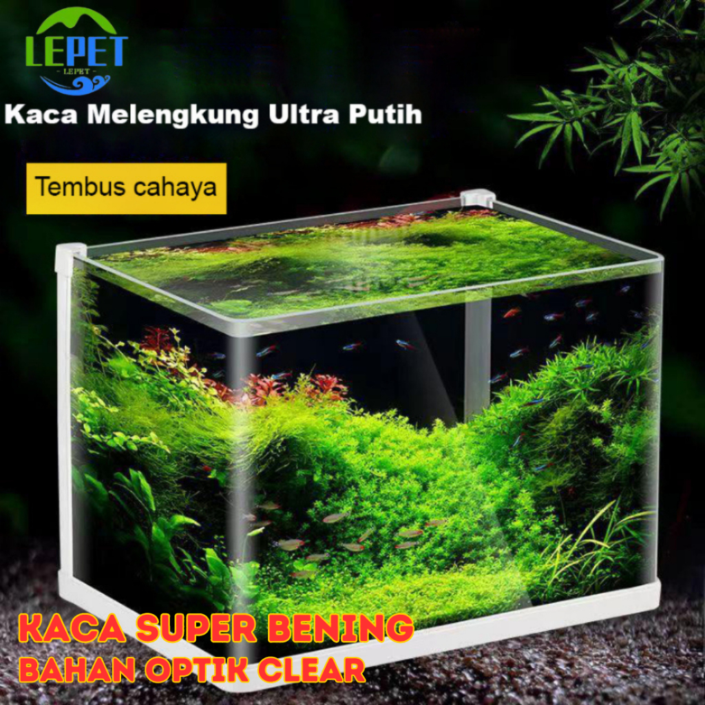 Jual LEPET Akuarium Ikan JR511 (30/35/40 cm) Tangki Ikan Mini dengan ...