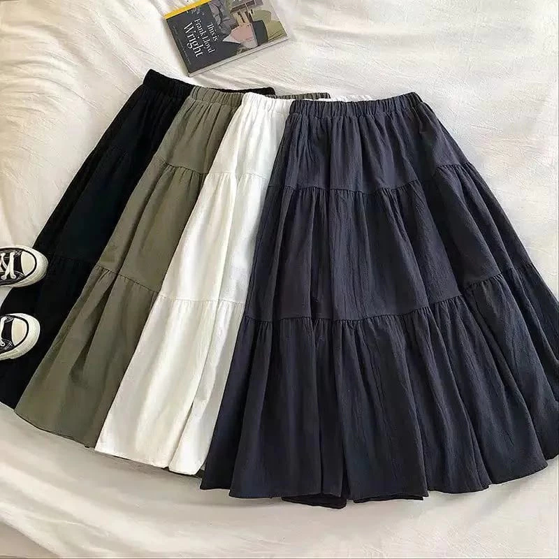 Jual Rok Susun Clara - Rok 3 susun - Rok rempel - Rok wanita Polos ...