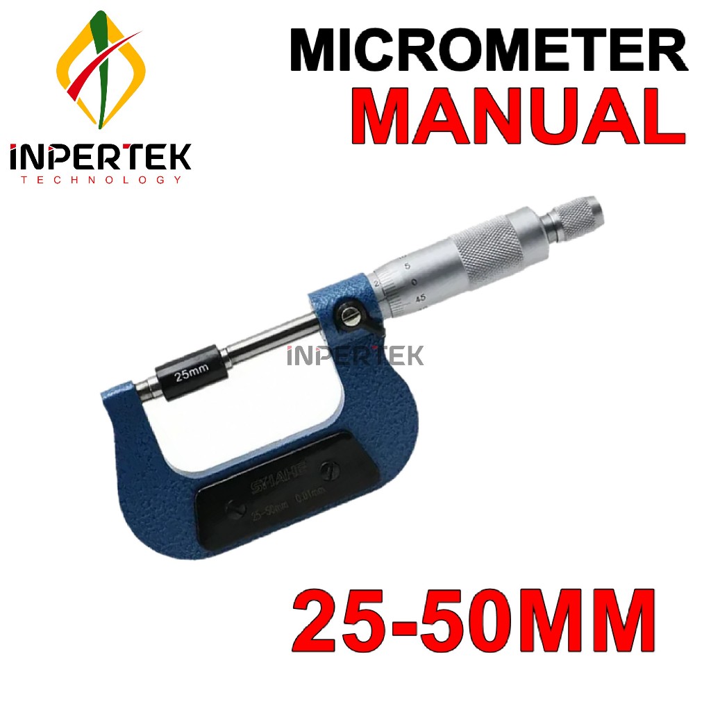 Jual Micrometer 25-50 mm Micro Meter 25 50 Manual Alat Ukur Sigmat ...