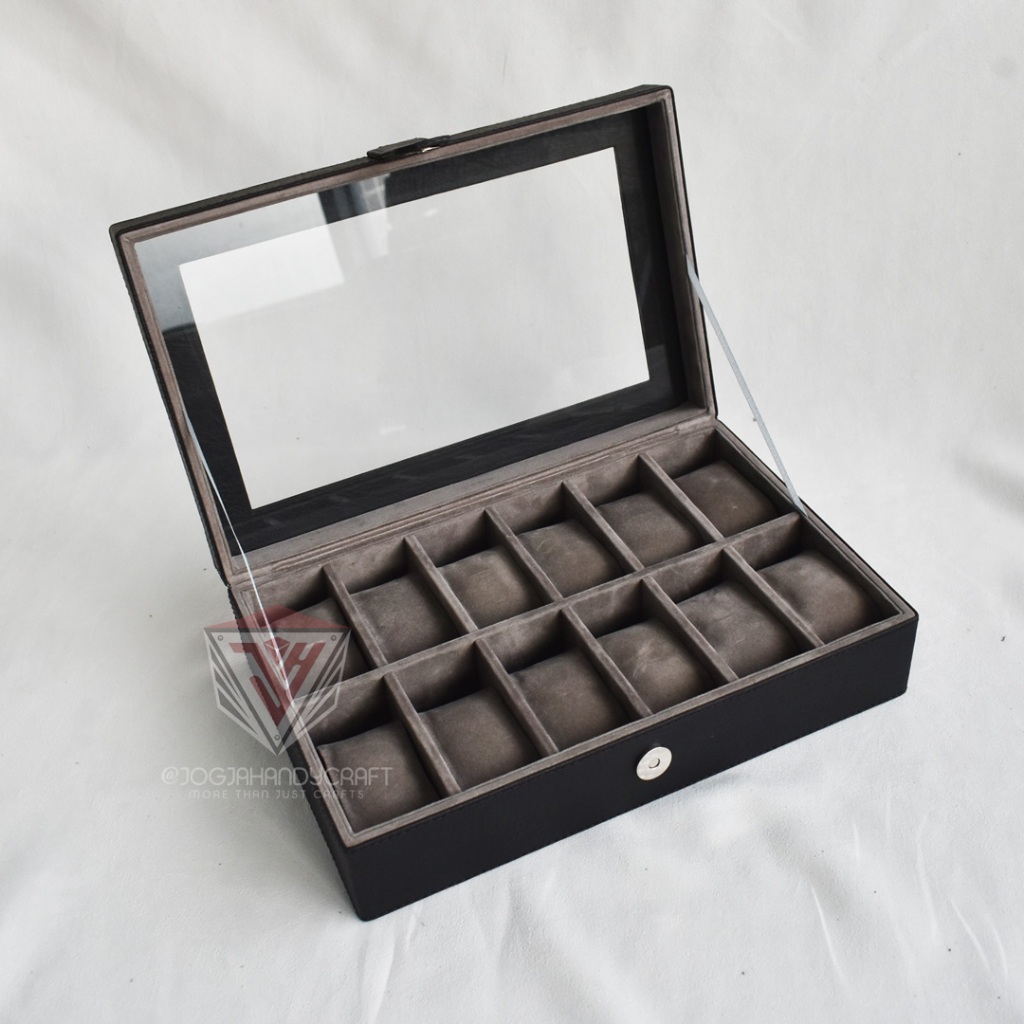 Jual (PROMO) FULL COLOR Kotak Tempat Jam Tangan Isi 12 / Box Jam ...